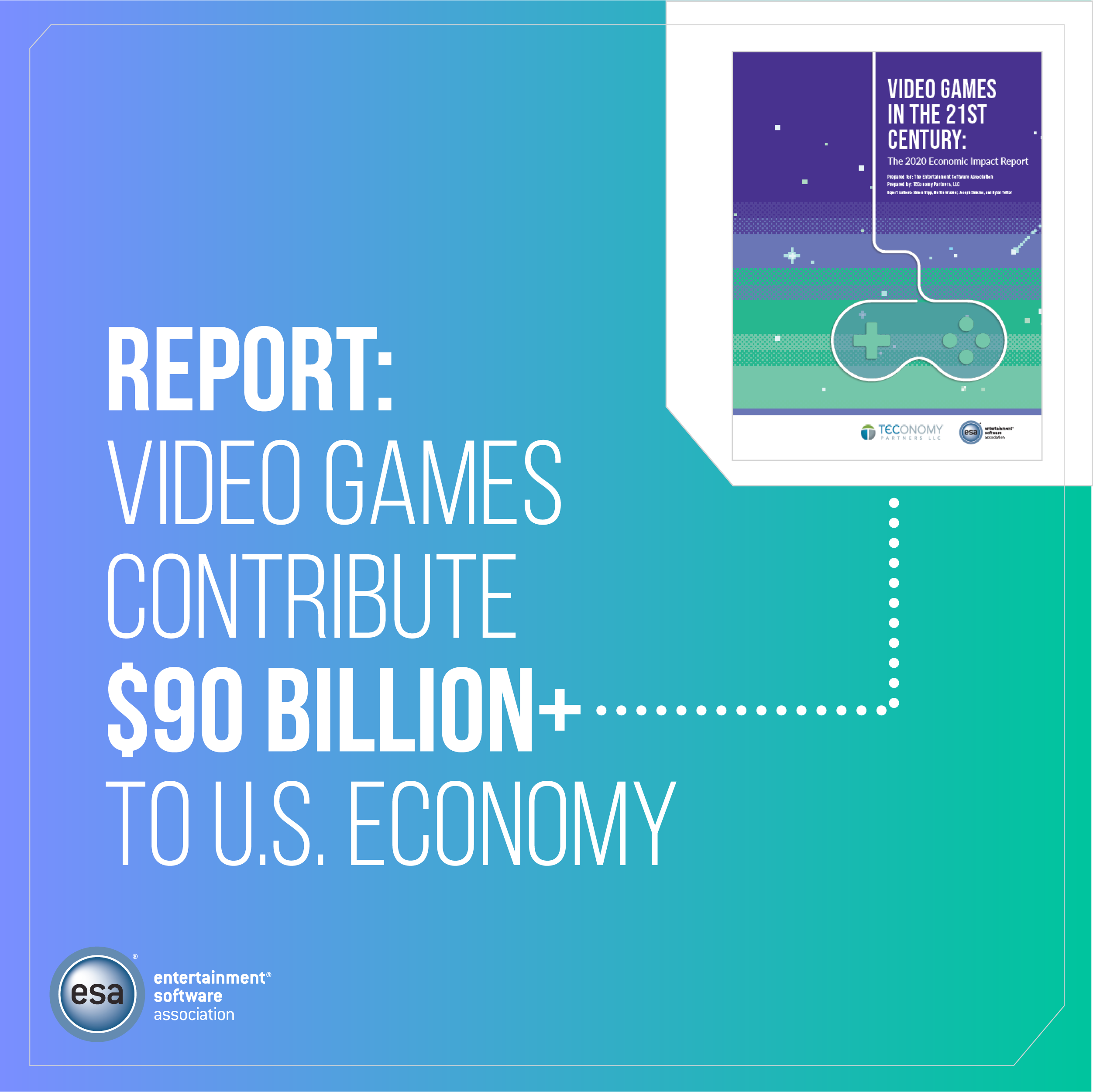 Report: Video Games Contribute $90 Billion+ to U.S. Economy - the ESA